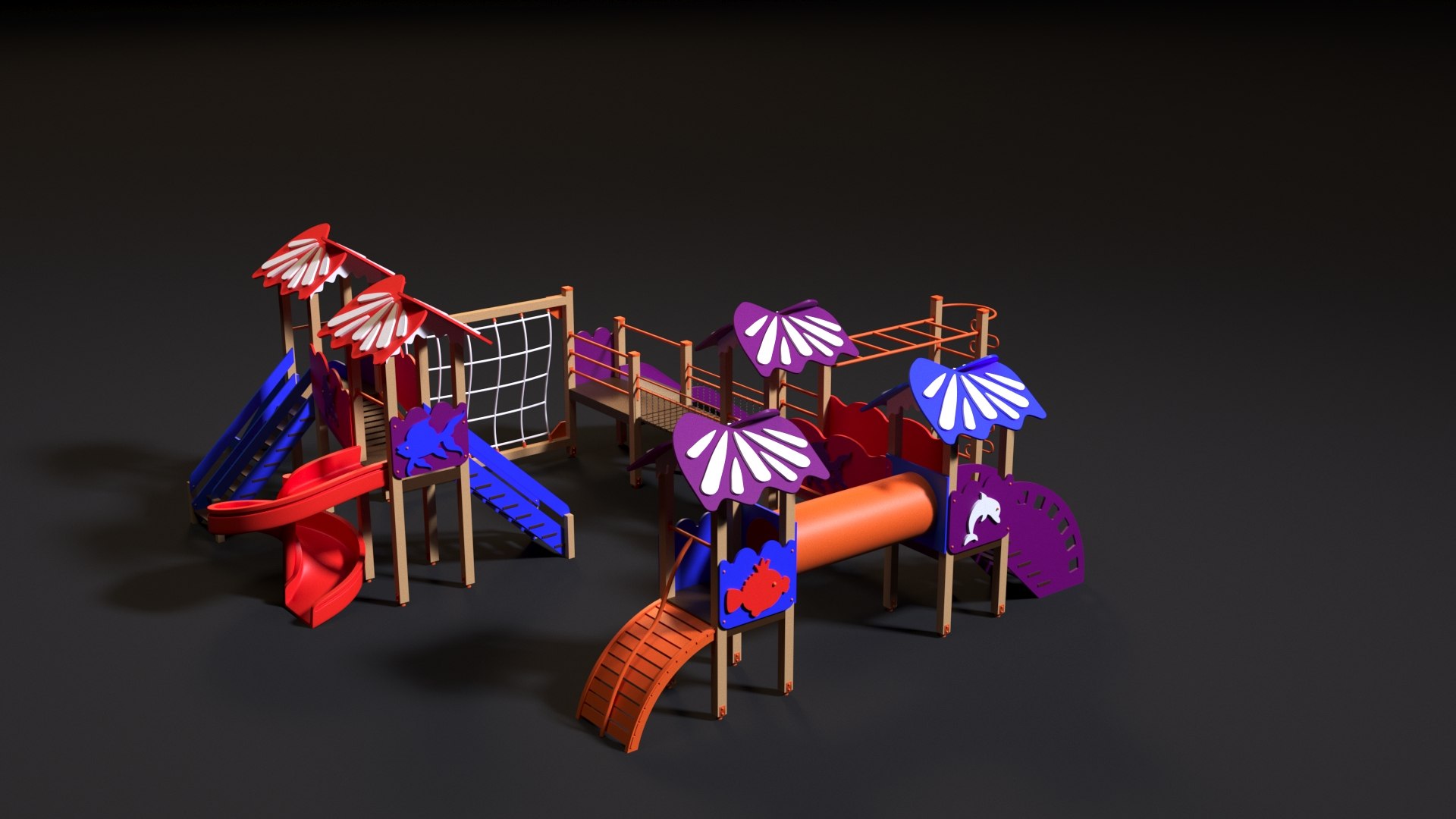 Childrens play complex 3D model - TurboSquid 1777639