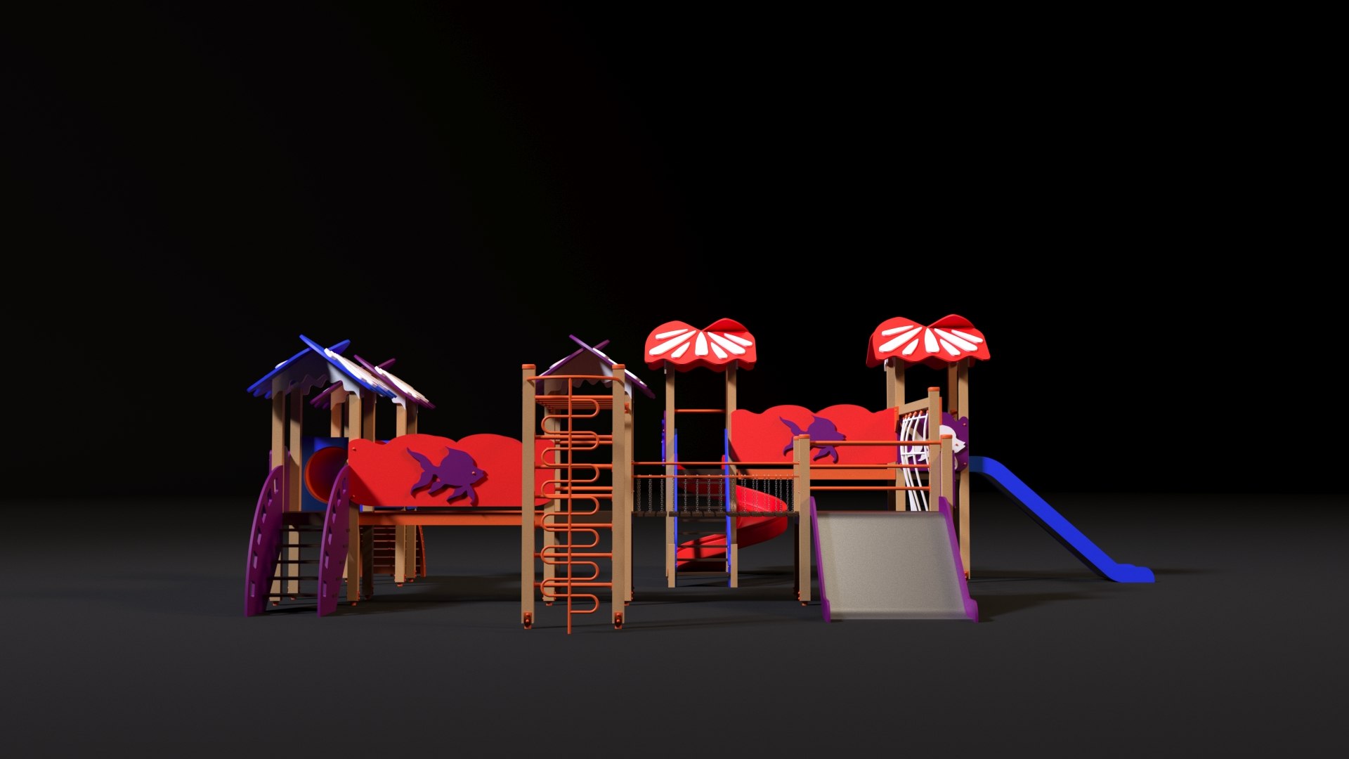 Childrens play complex 3D model - TurboSquid 1777639