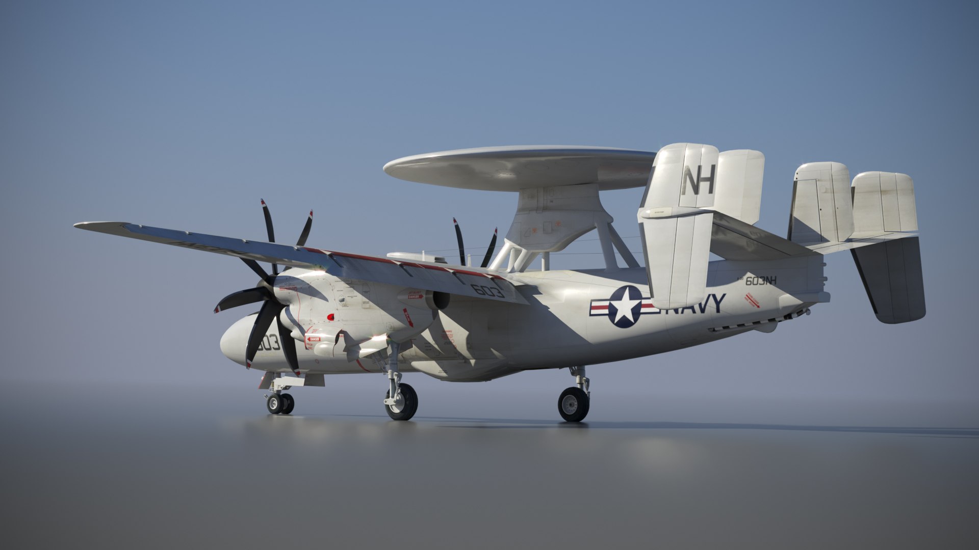 3D Hawkeye Aircraft - TurboSquid 1656972