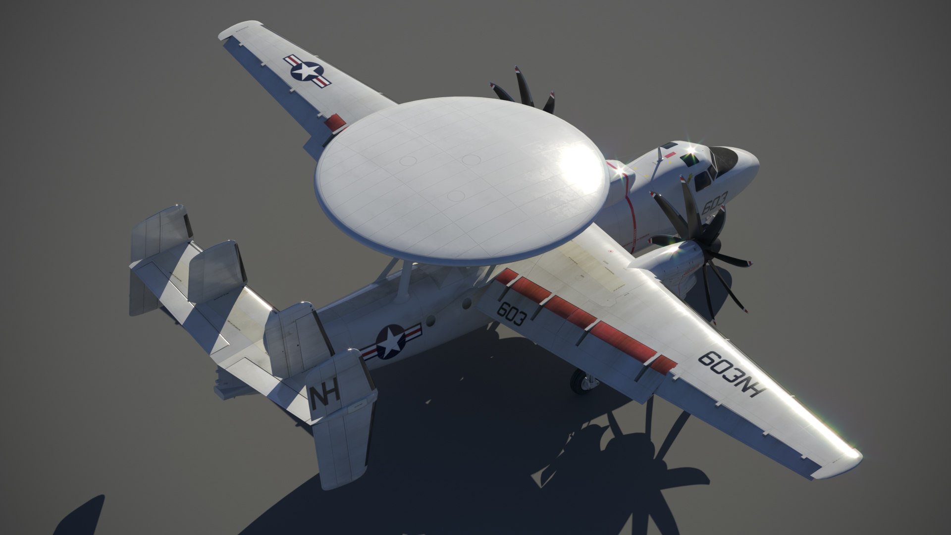 3D Hawkeye Aircraft - TurboSquid 1656972