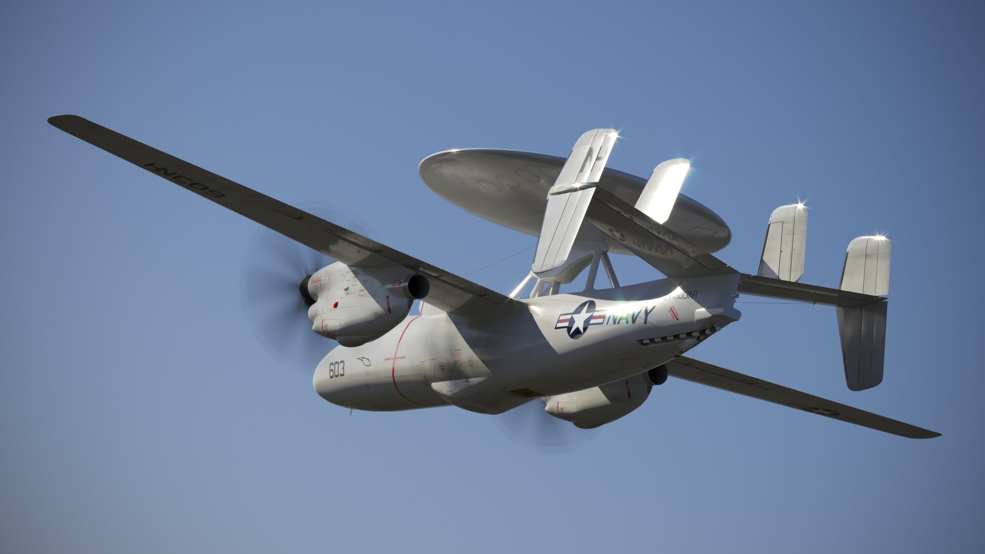 3D Hawkeye Aircraft - TurboSquid 1656972
