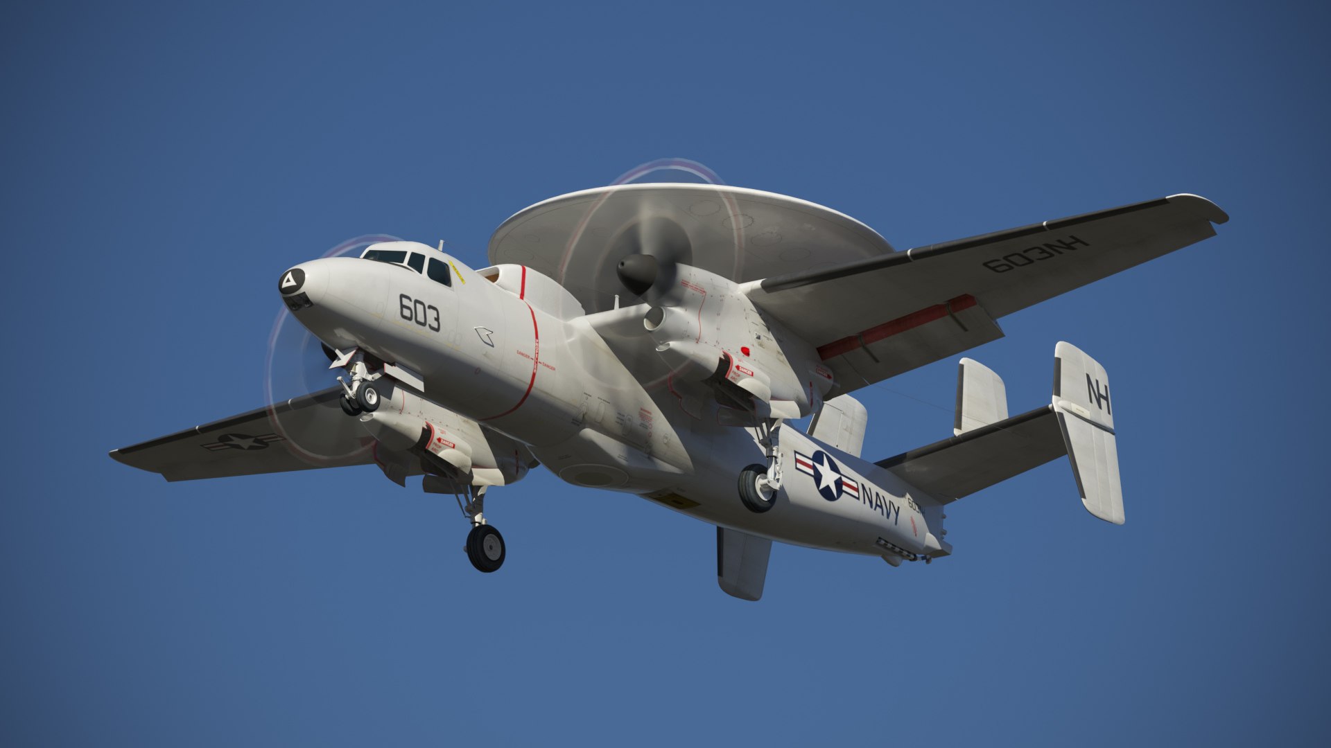 3D Hawkeye Aircraft - TurboSquid 1656972