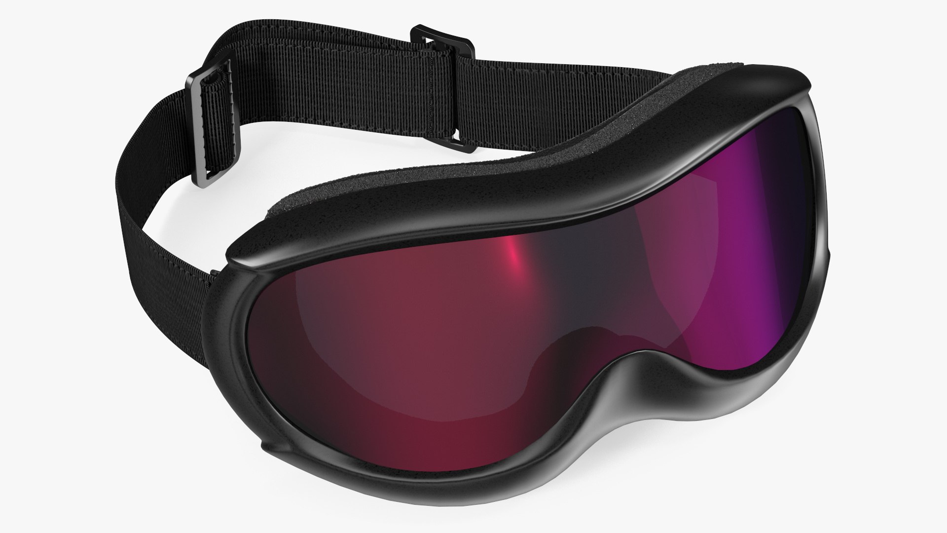 3D Blue And Red Gradient Glass Ski Goggles - TurboSquid 2154614