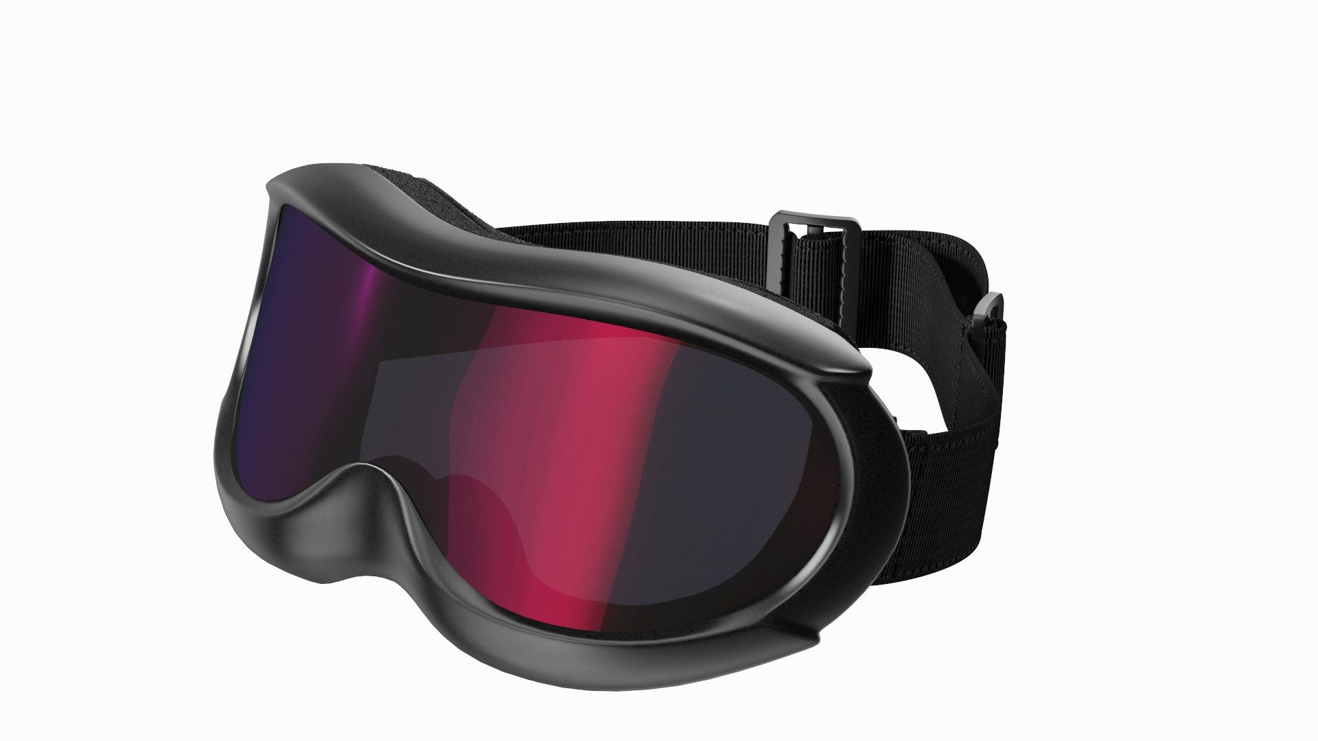 3D Blue And Red Gradient Glass Ski Goggles - TurboSquid 2154614