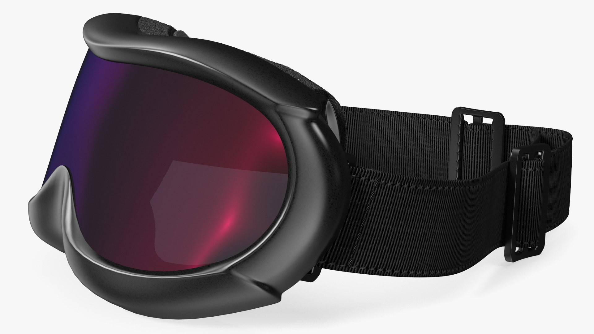 3D Blue And Red Gradient Glass Ski Goggles - TurboSquid 2154614