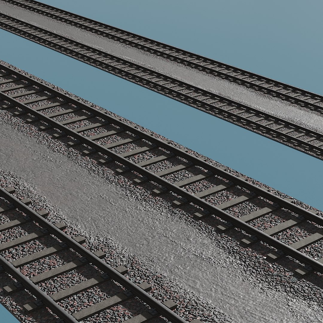3D Railway Tracks - TurboSquid 2337720