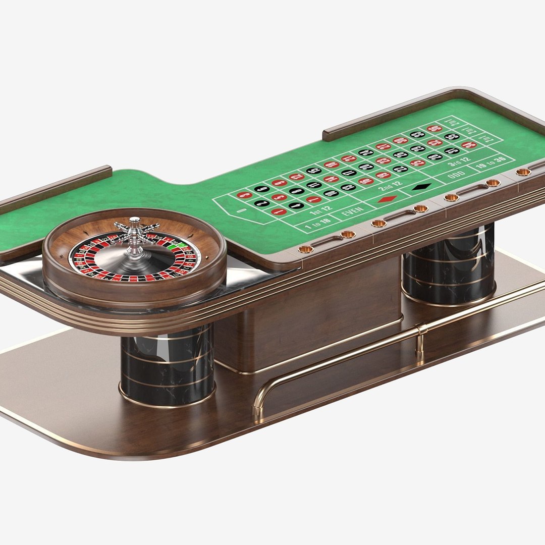 3D Casino Roulette Table model - TurboSquid 2090039