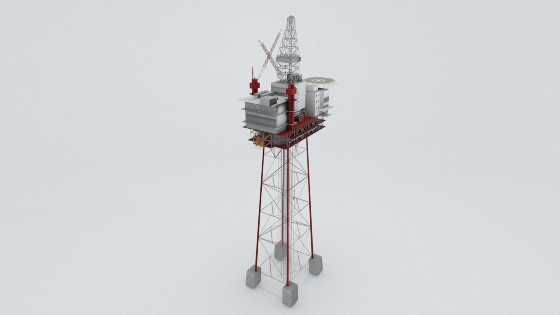 3D Jotun B Oil Platform Model - TurboSquid 1193498