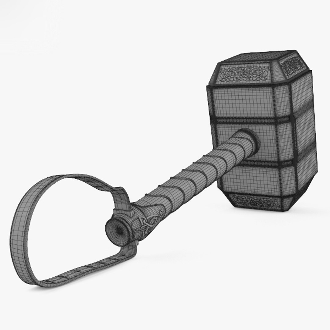 Thor hammer model - TurboSquid 1413150