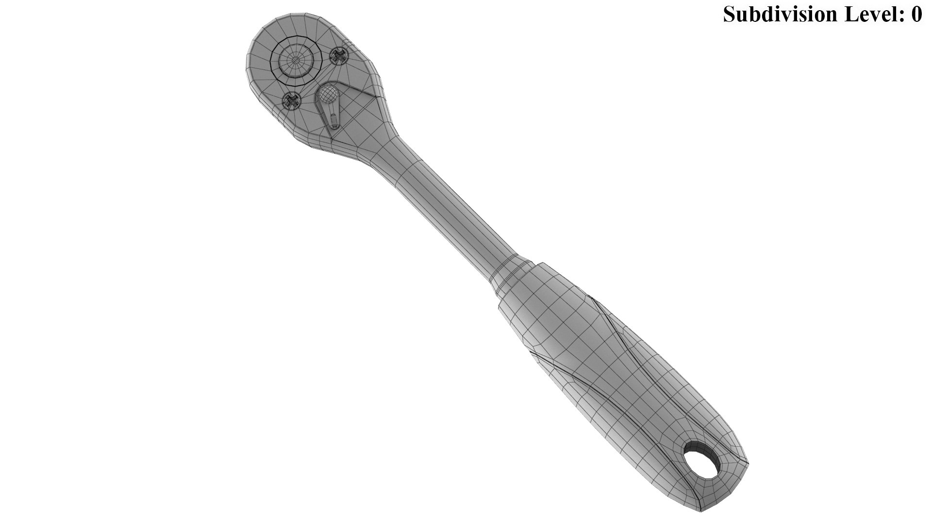 3D Detailed Socket Wrench Model - TurboSquid 2150820
