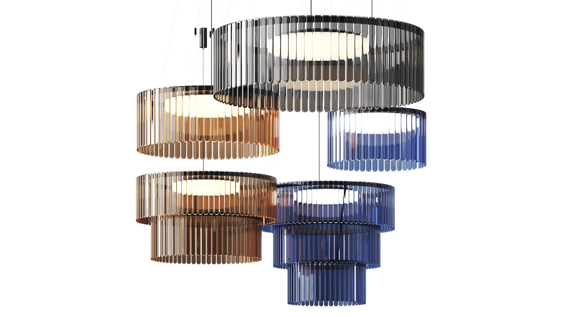 3D Model Leds C4 Scarlett Pendant Lamp - TurboSquid 2238457