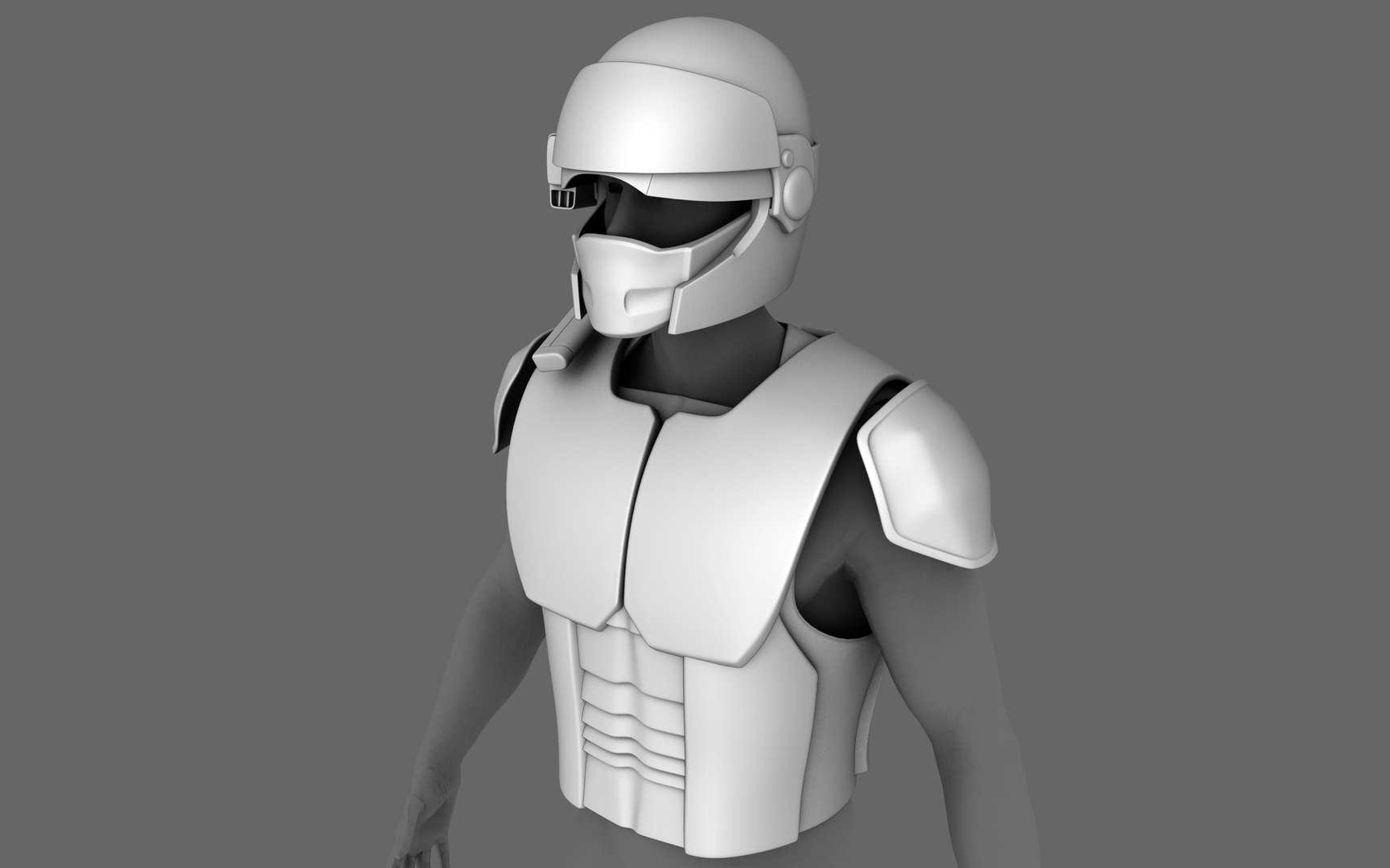 Sci-fi Armor Base Mesh Model - TurboSquid 1171651