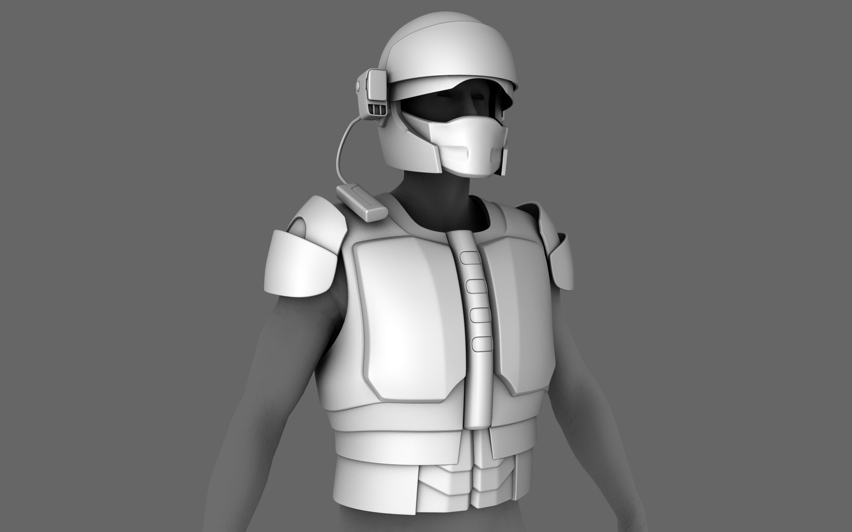 Sci-fi Armor Base Mesh Model - TurboSquid 1171651