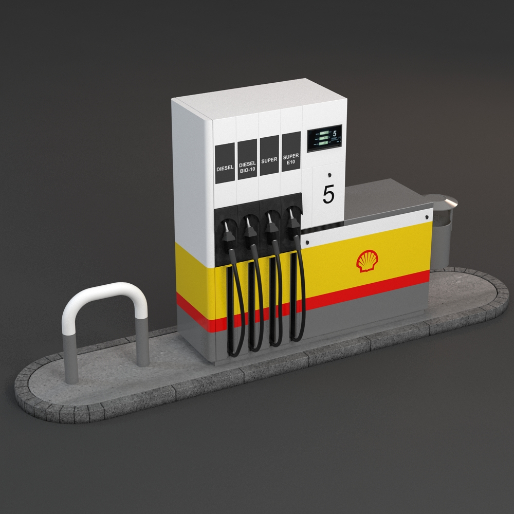 3d gas pump shell