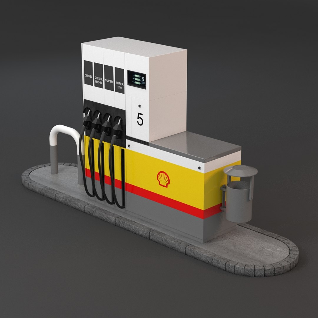 3d Gas Pump Shell