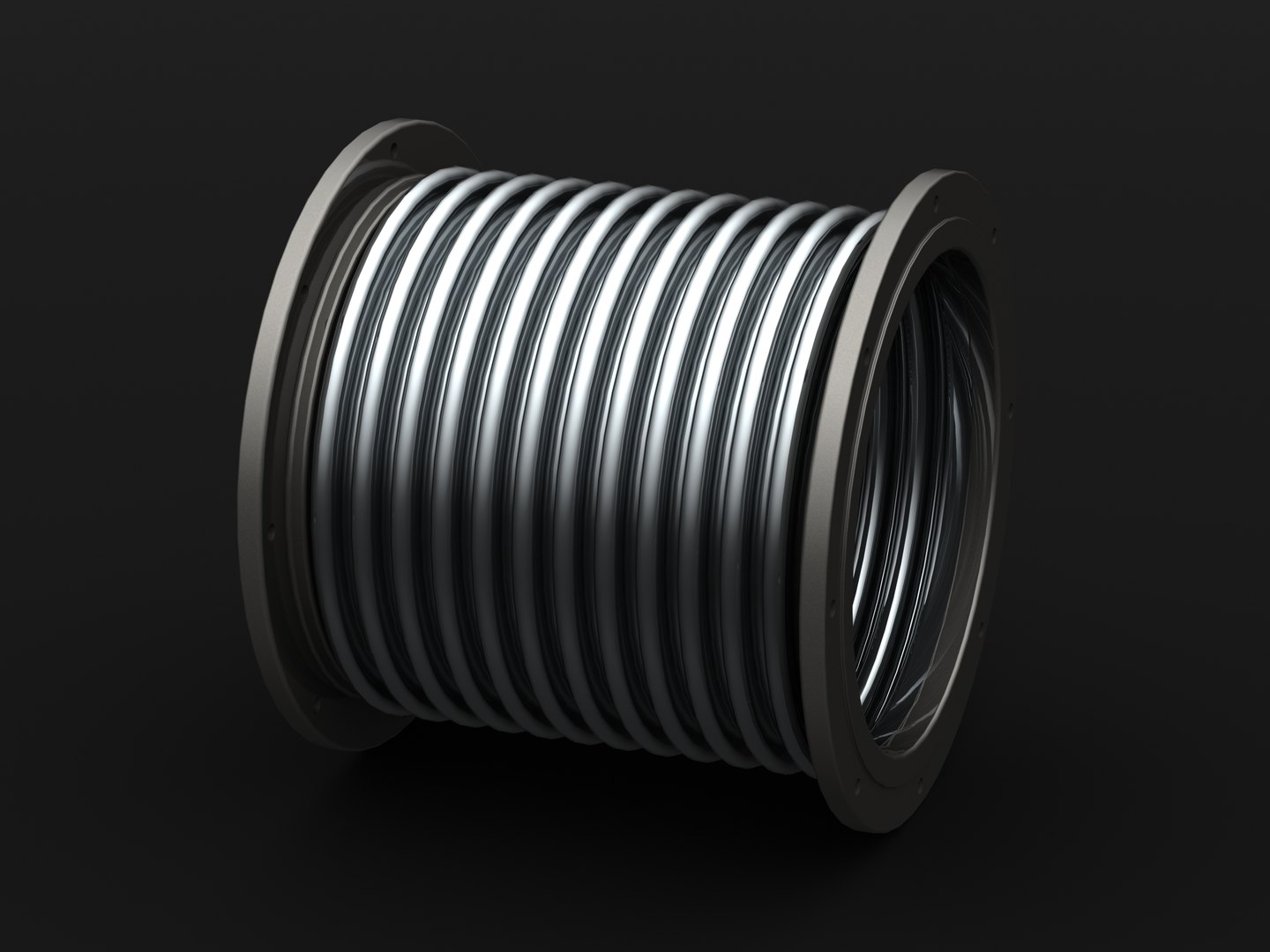 3D Steel Pipe Expansion Joint - TurboSquid 2176308