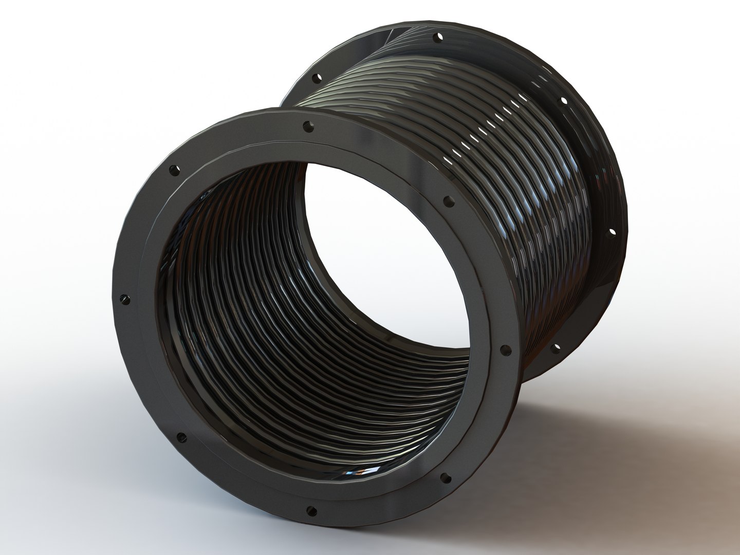 3D Steel Pipe Expansion Joint - TurboSquid 2176308