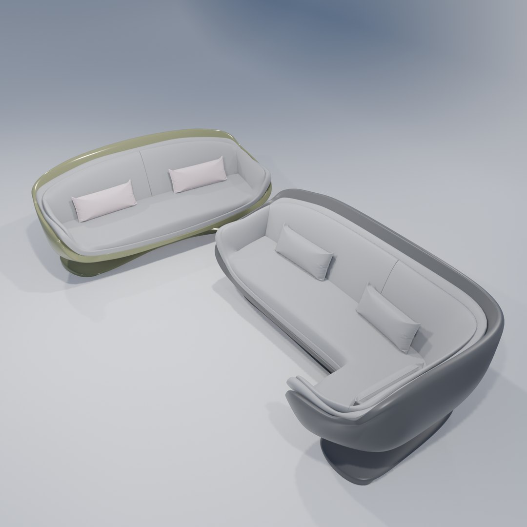 Modern Sofa Futuristic Interior 3d Model - TurboSquid 2306973