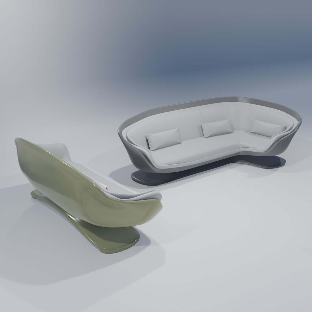 Modern Sofa Futuristic Interior 3d Model - TurboSquid 2306973
