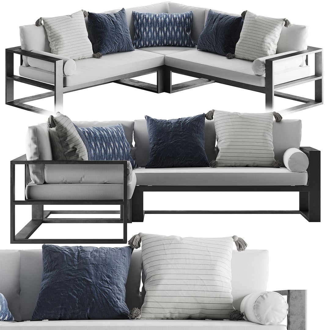 Hauser Quantum Sectional Sofa model - TurboSquid 2040716