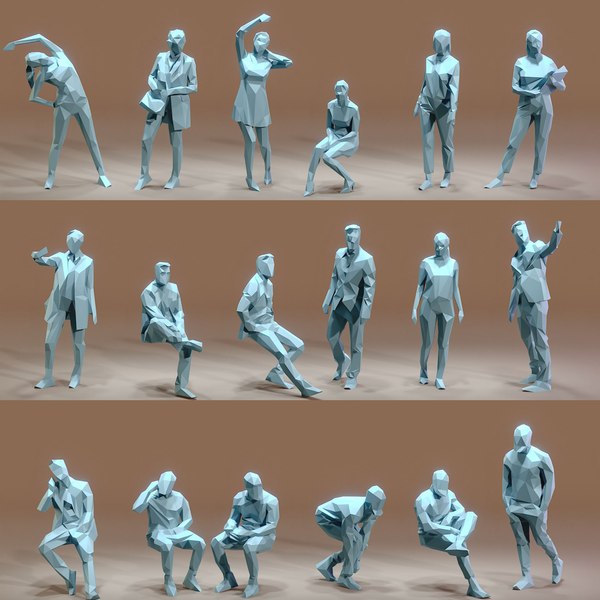 3D Paper People - TurboSquid 1751867