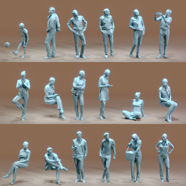 3D Paper People - TurboSquid 1751867