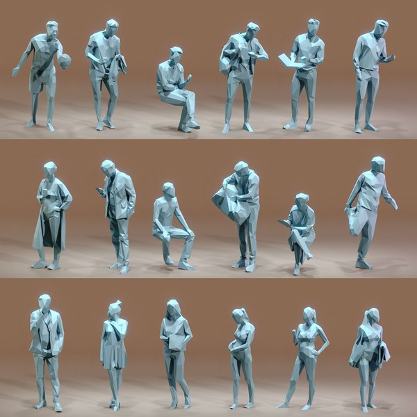 3D Paper People - TurboSquid 1751867