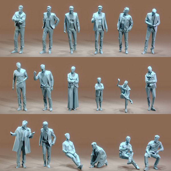 3D Paper People - TurboSquid 1751867