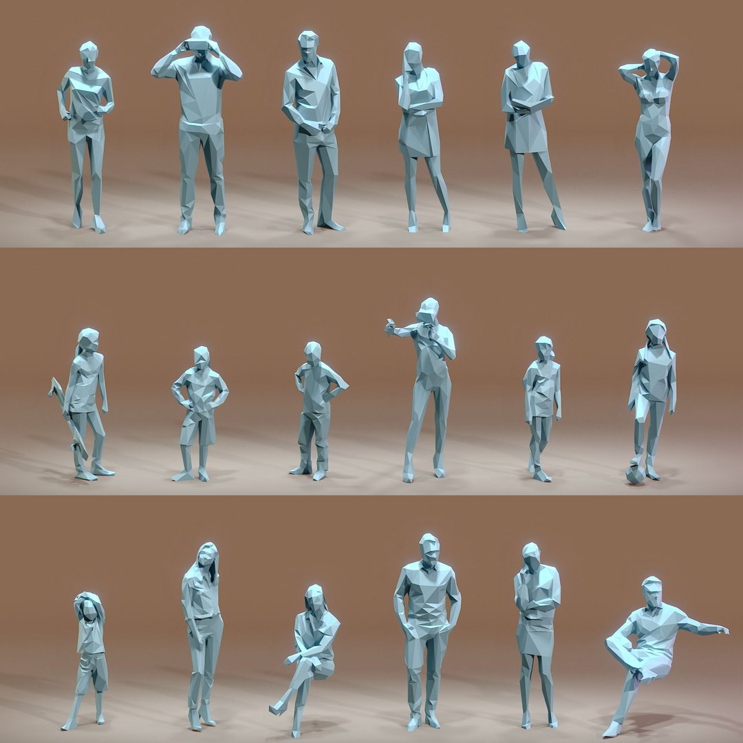 3D Paper People - TurboSquid 1751867