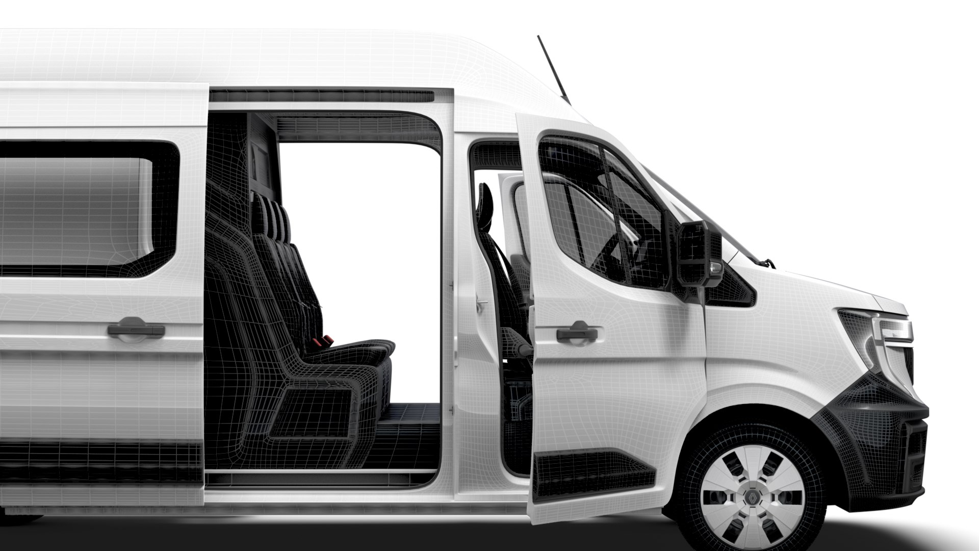 Renault Master L3H3 CrewCab Van HQ Interior 2024 3D Model - TurboSquid ...