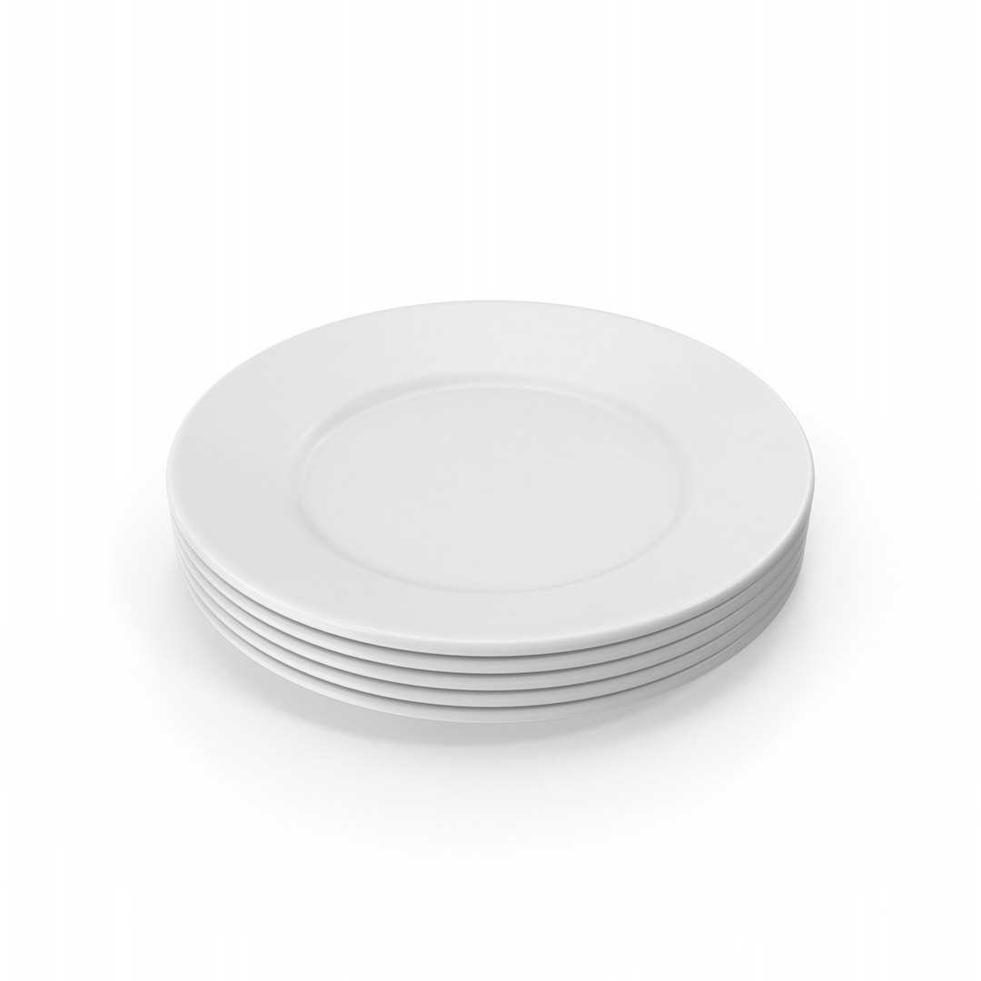 Plates Stack 3D - TurboSquid 1836056