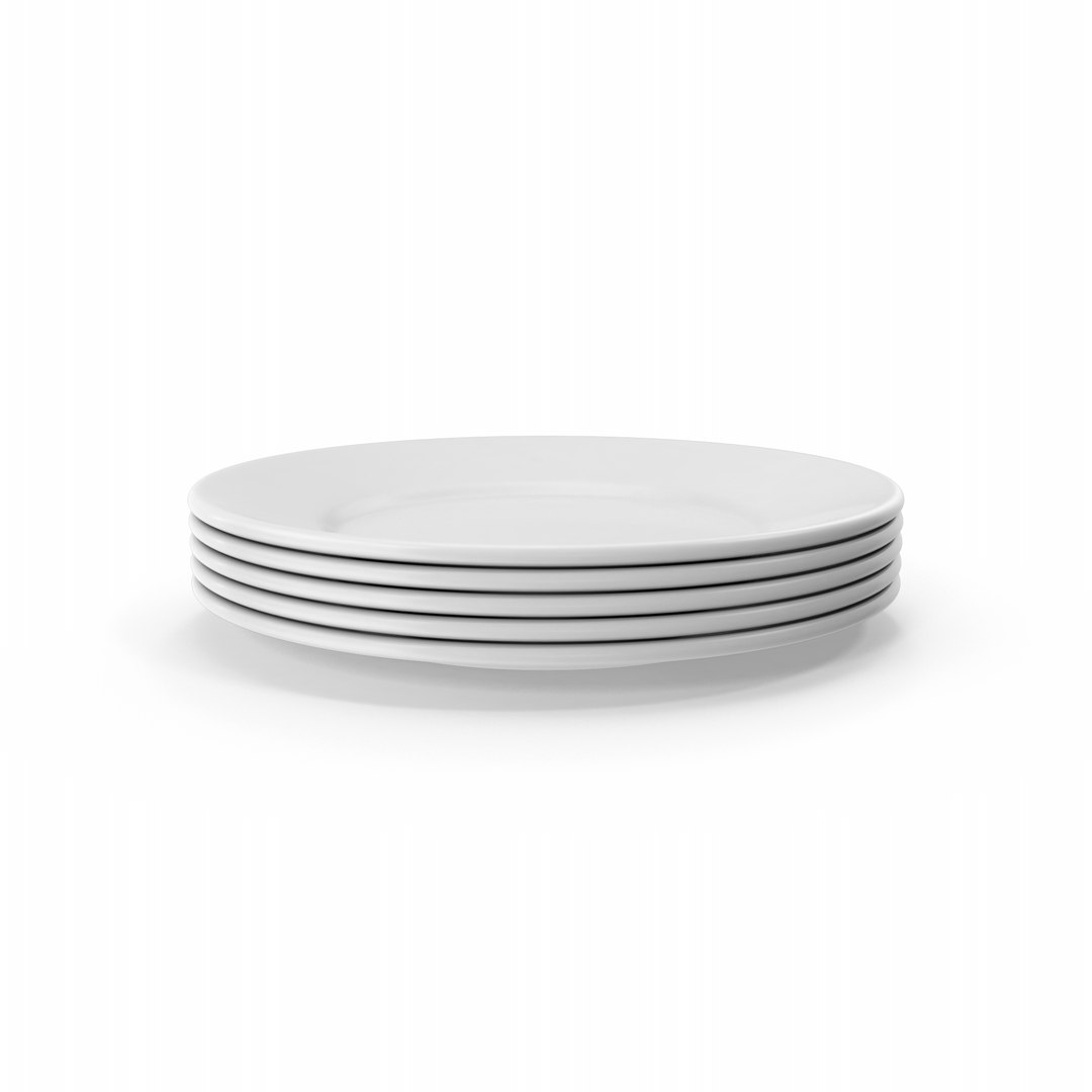 Plates Stack 3D - TurboSquid 1836056