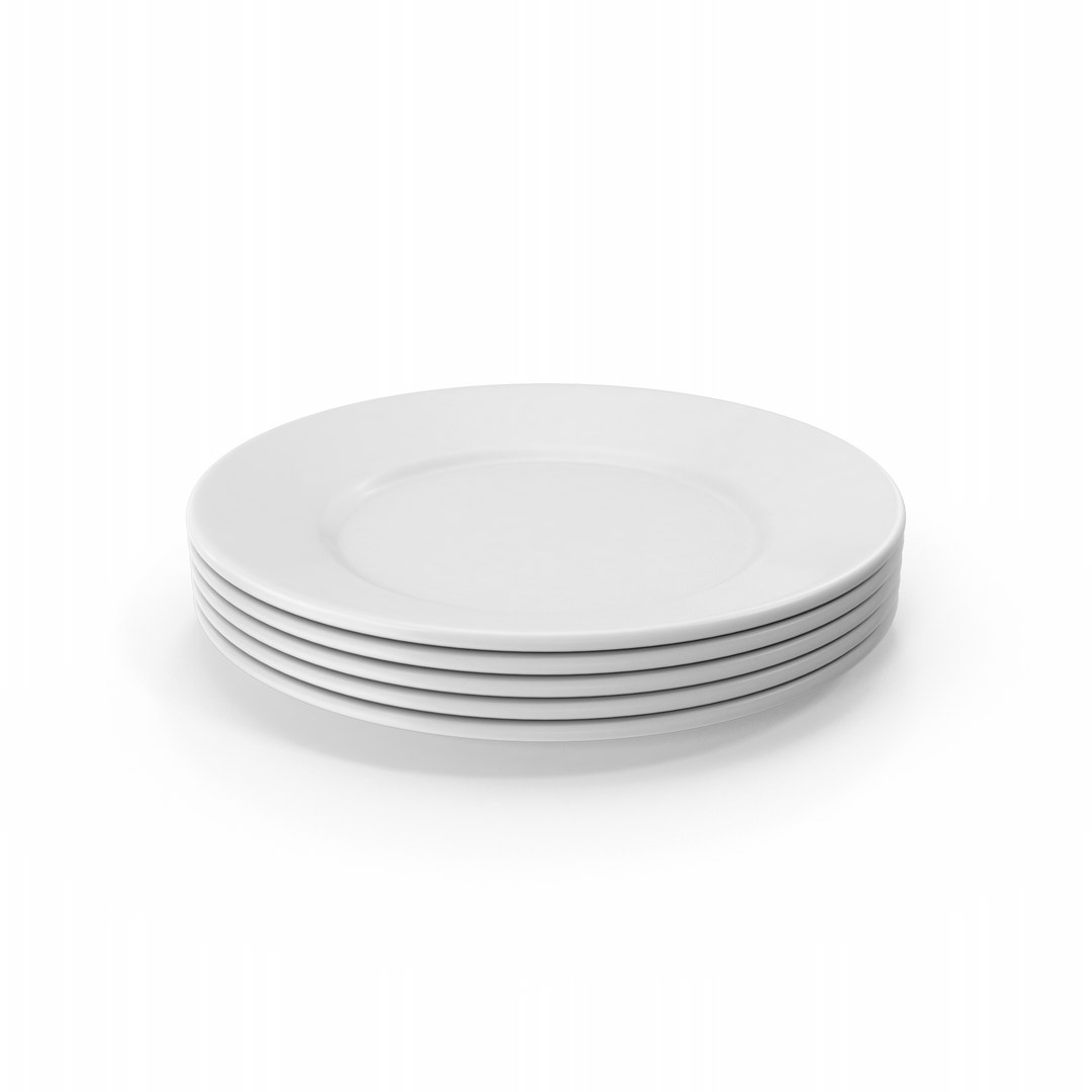 Plates Stack 3D - TurboSquid 1836056
