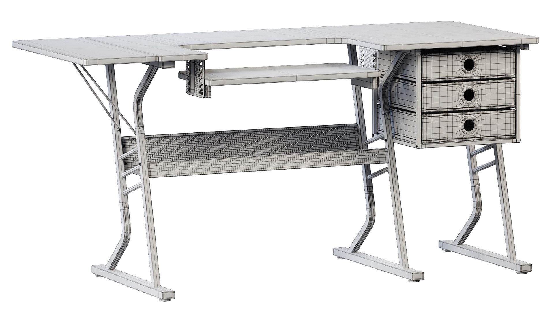 3D Sewing Table With Sewing Machine Platform Model - TurboSquid 2338851
