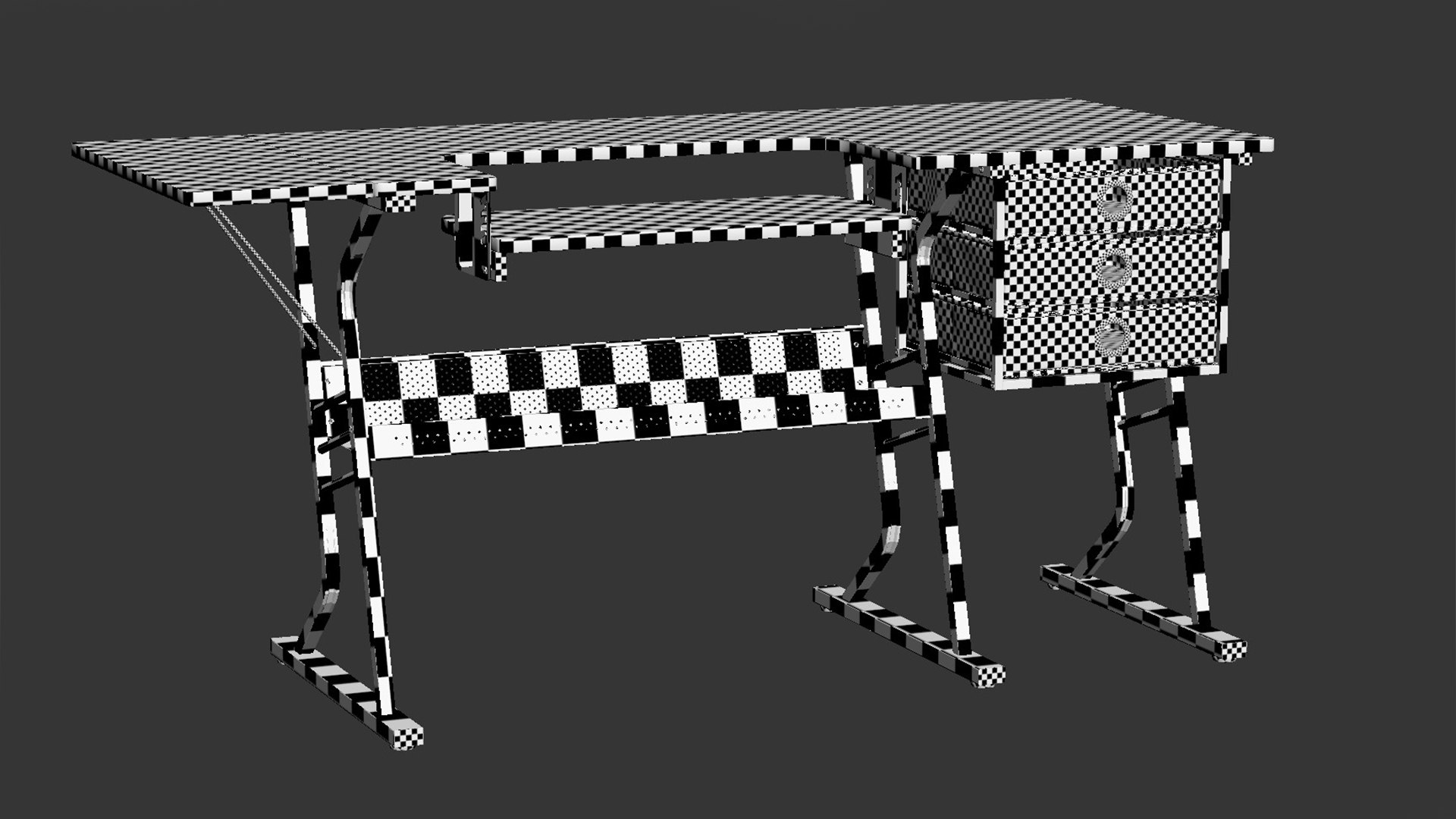 3D Sewing Table With Sewing Machine Platform Model - TurboSquid 2338851
