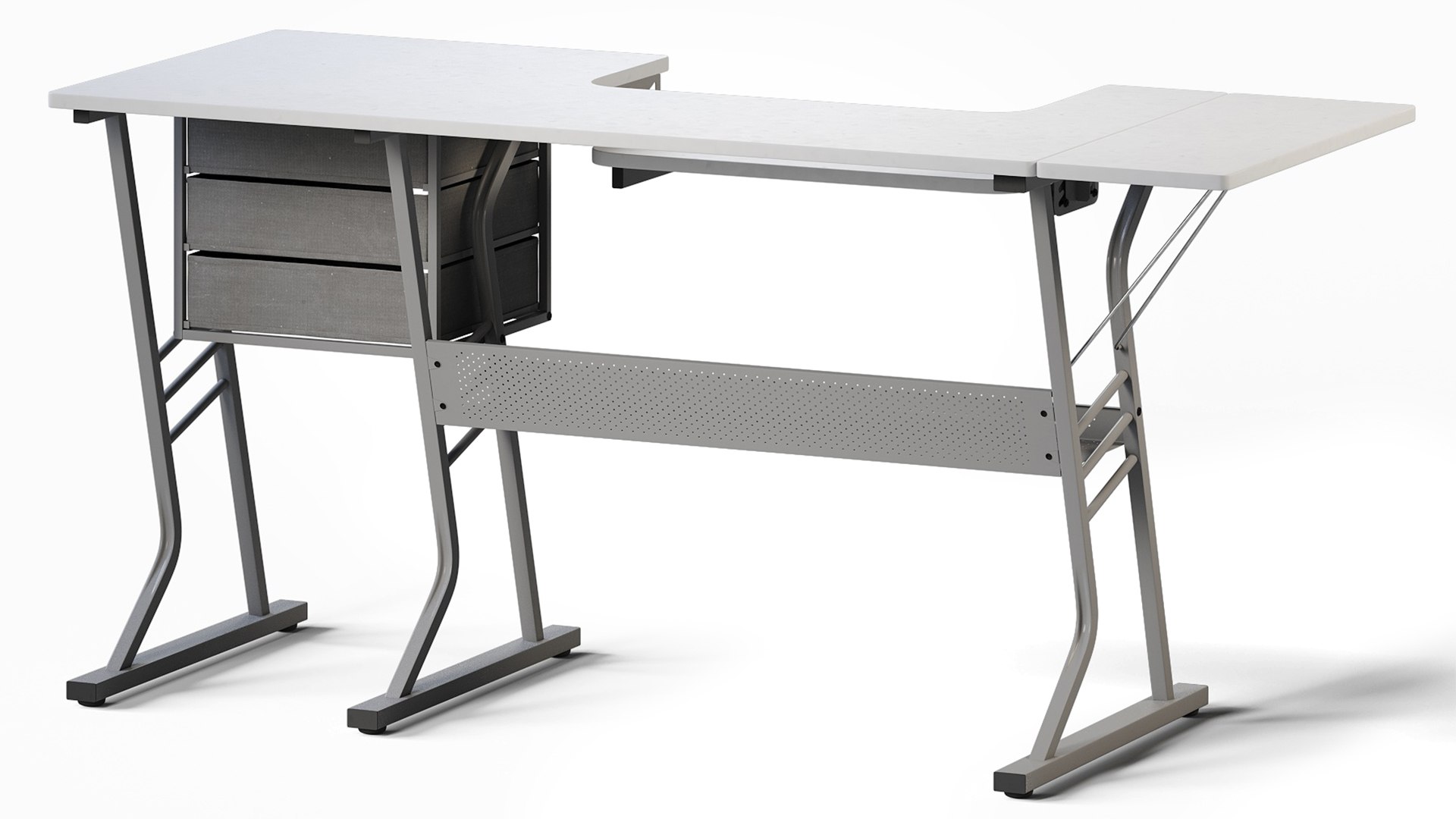 3D Sewing Table With Sewing Machine Platform Model - TurboSquid 2338851