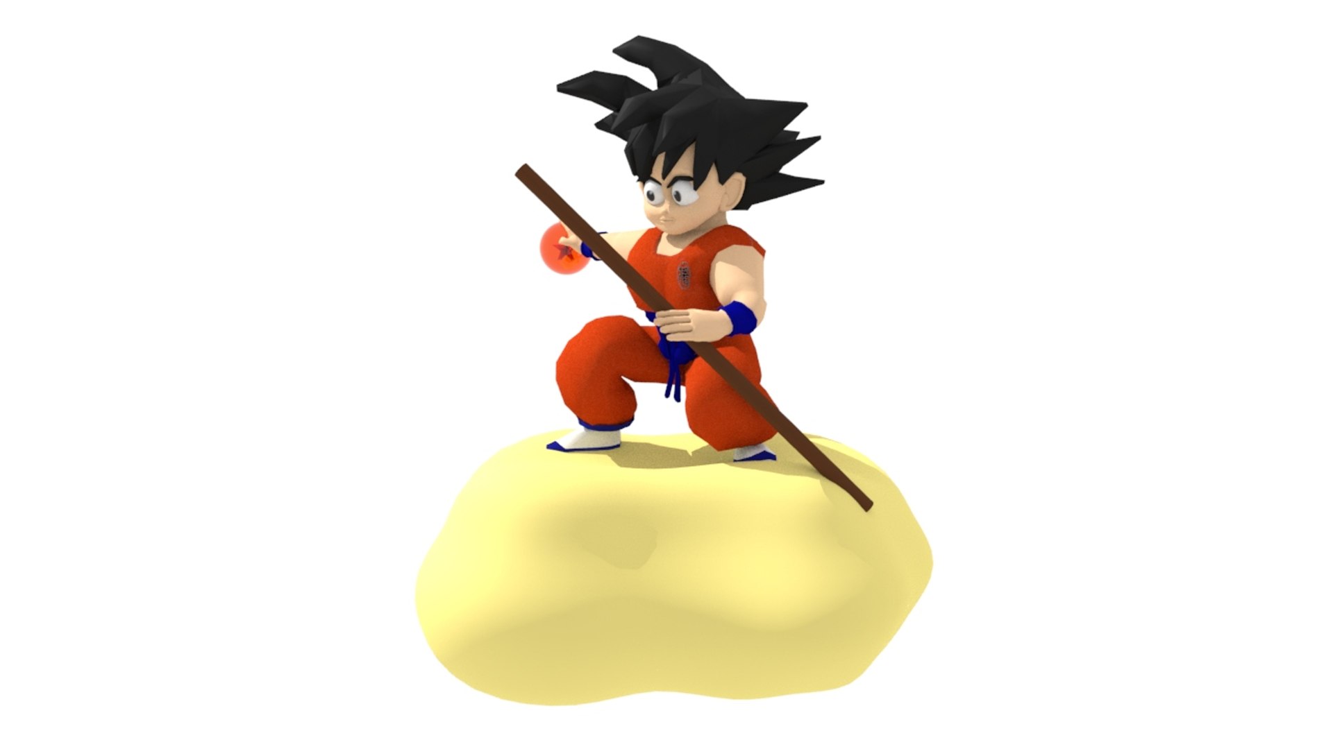 3D GOKU rig - TurboSquid 1864831