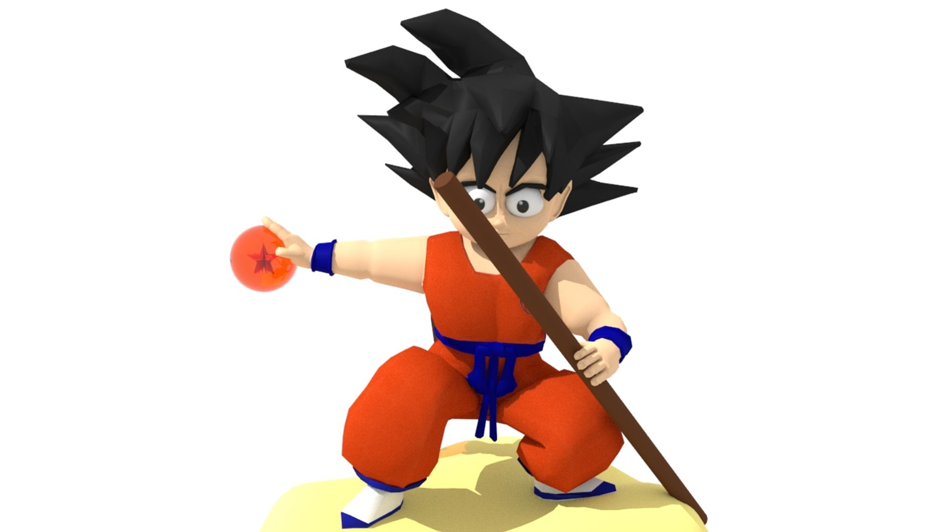3D GOKU rig - TurboSquid 1864831