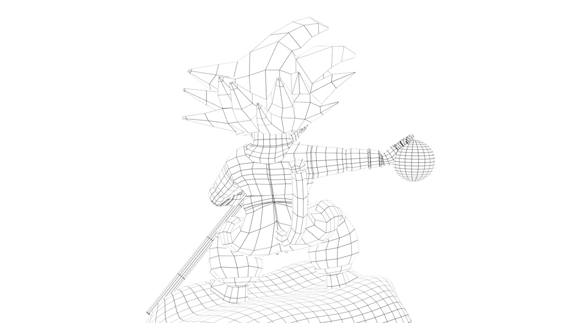 3D GOKU rig - TurboSquid 1864831