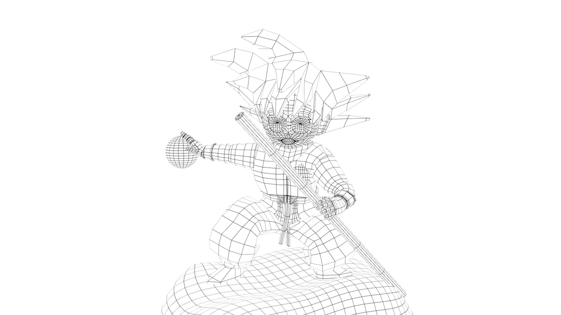 3D GOKU rig - TurboSquid 1864831