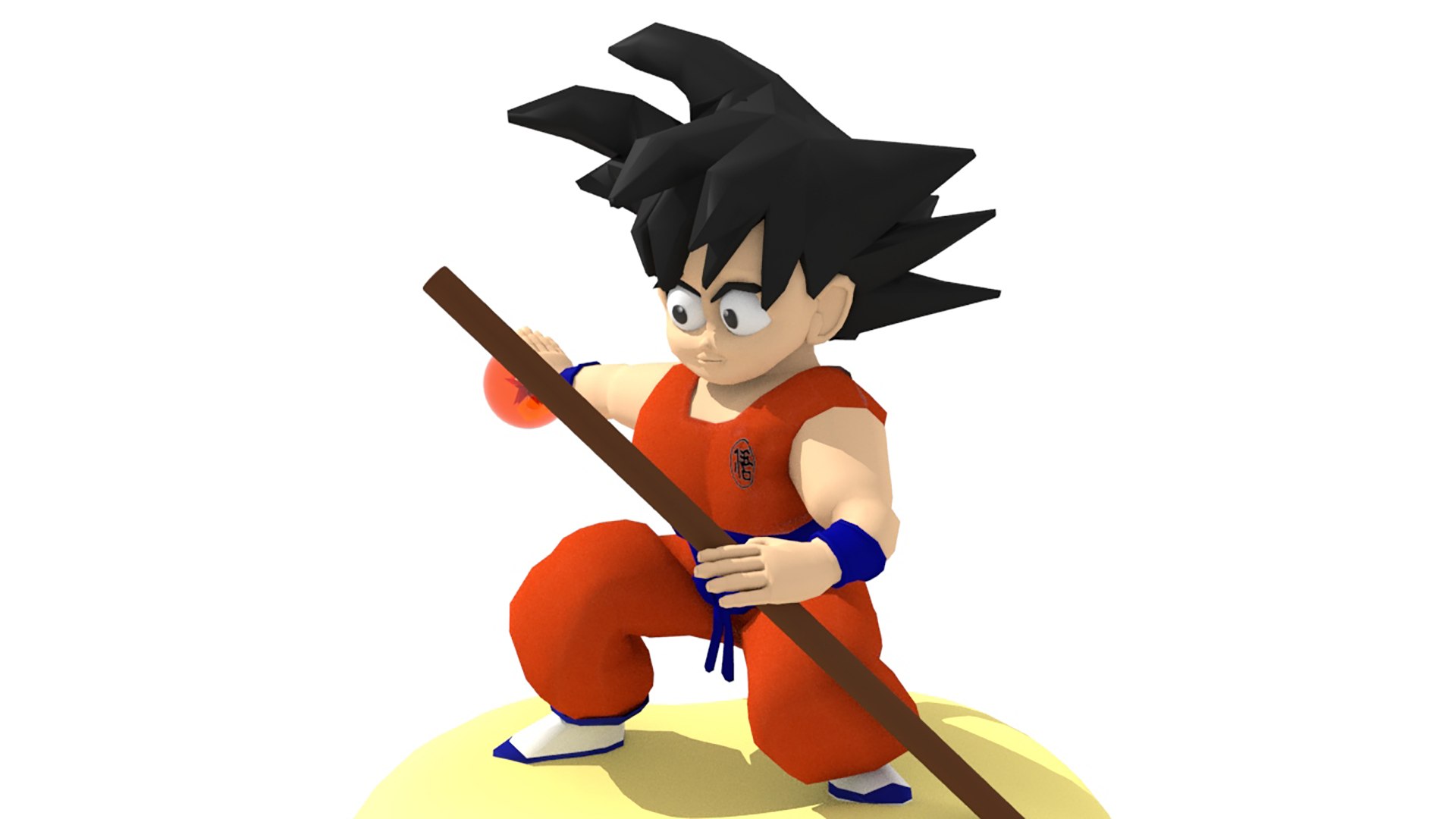 3D GOKU rig - TurboSquid 1864831