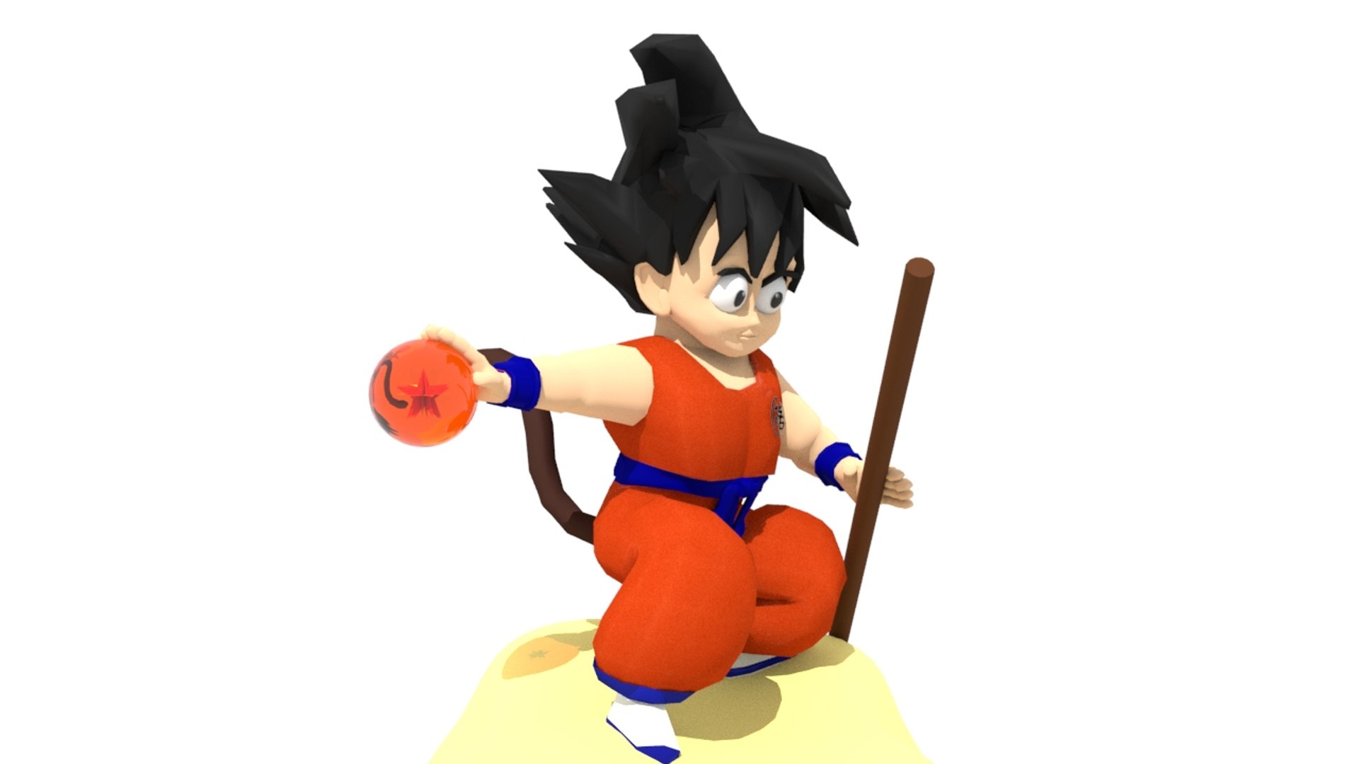 3D GOKU rig - TurboSquid 1864831