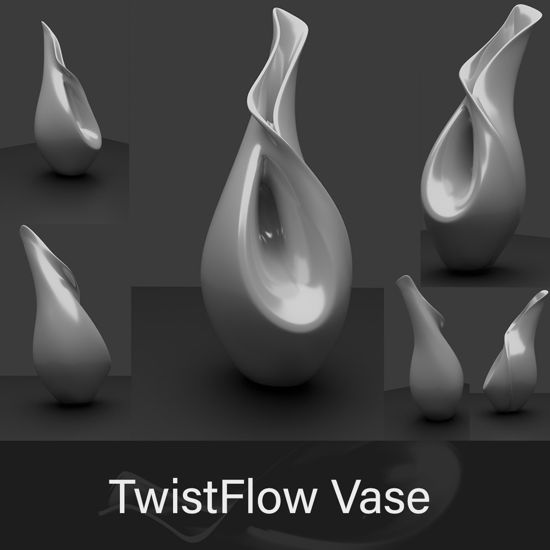 3D Model TwistFlow Vase - TurboSquid 2272502