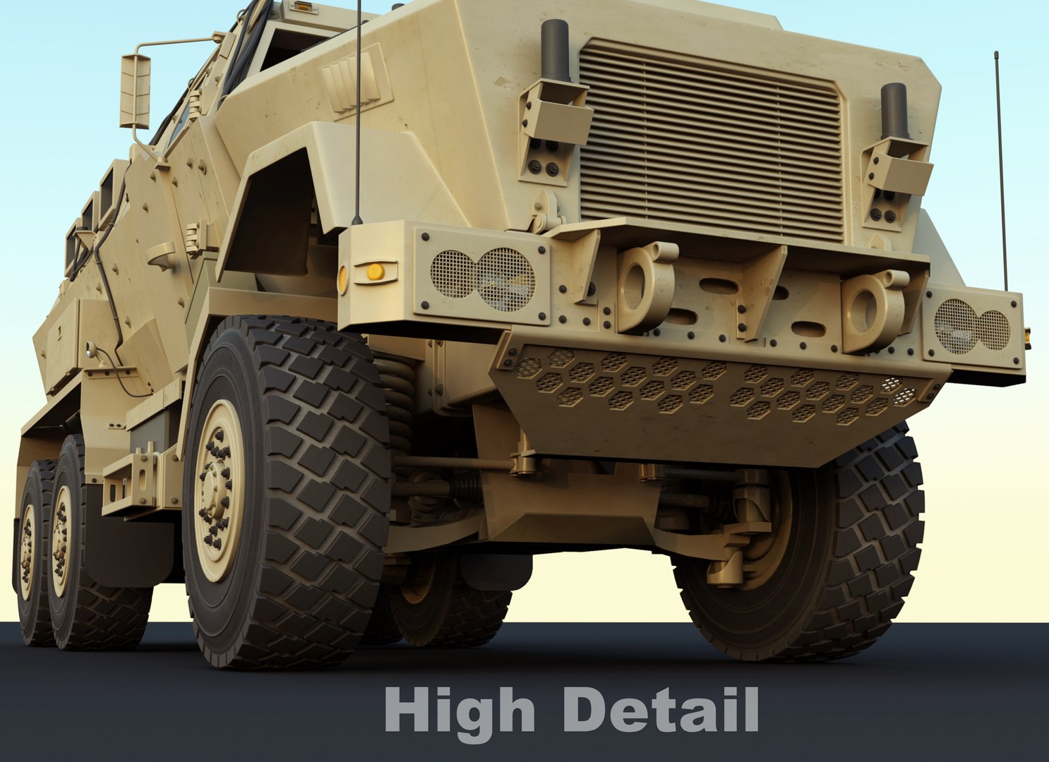Caiman Military Vehicle 3d Max