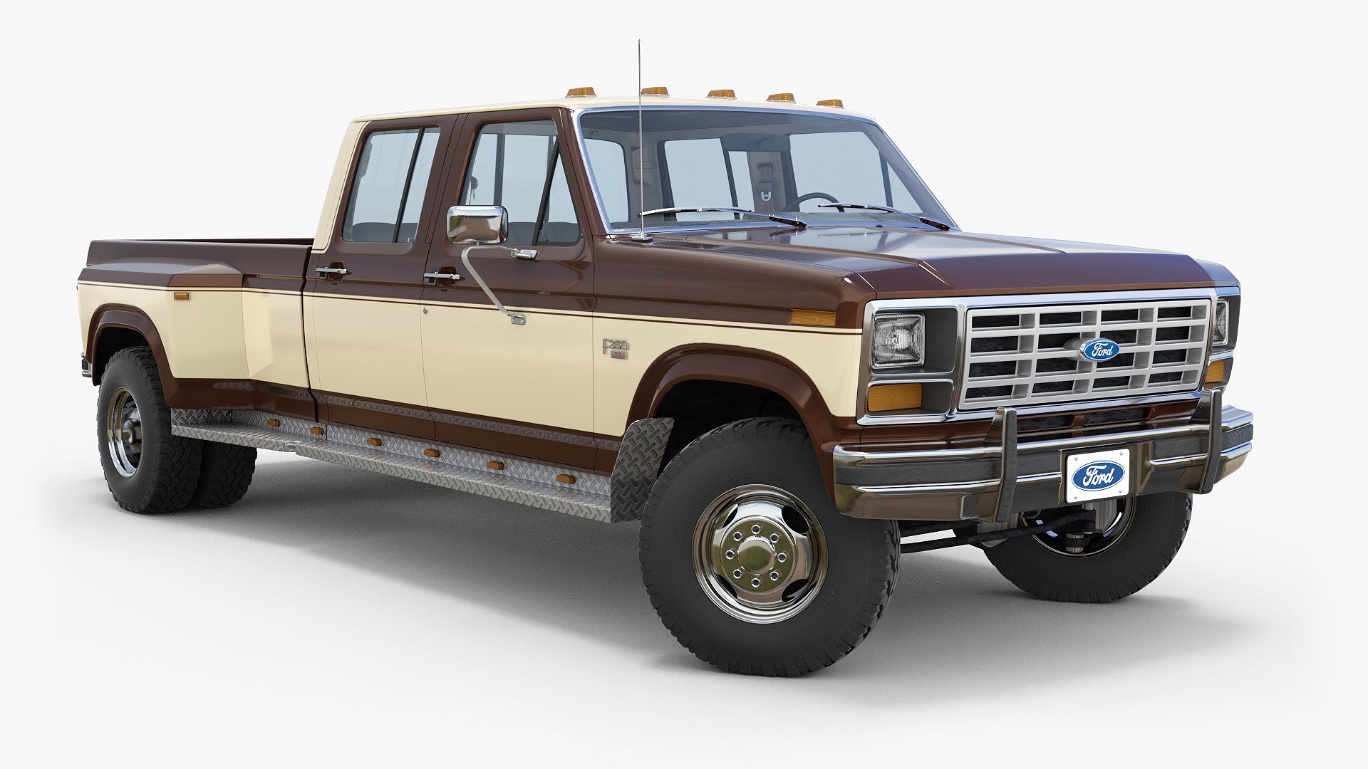 1986 f-350 crewcab dually 3D model - TurboSquid 1291755