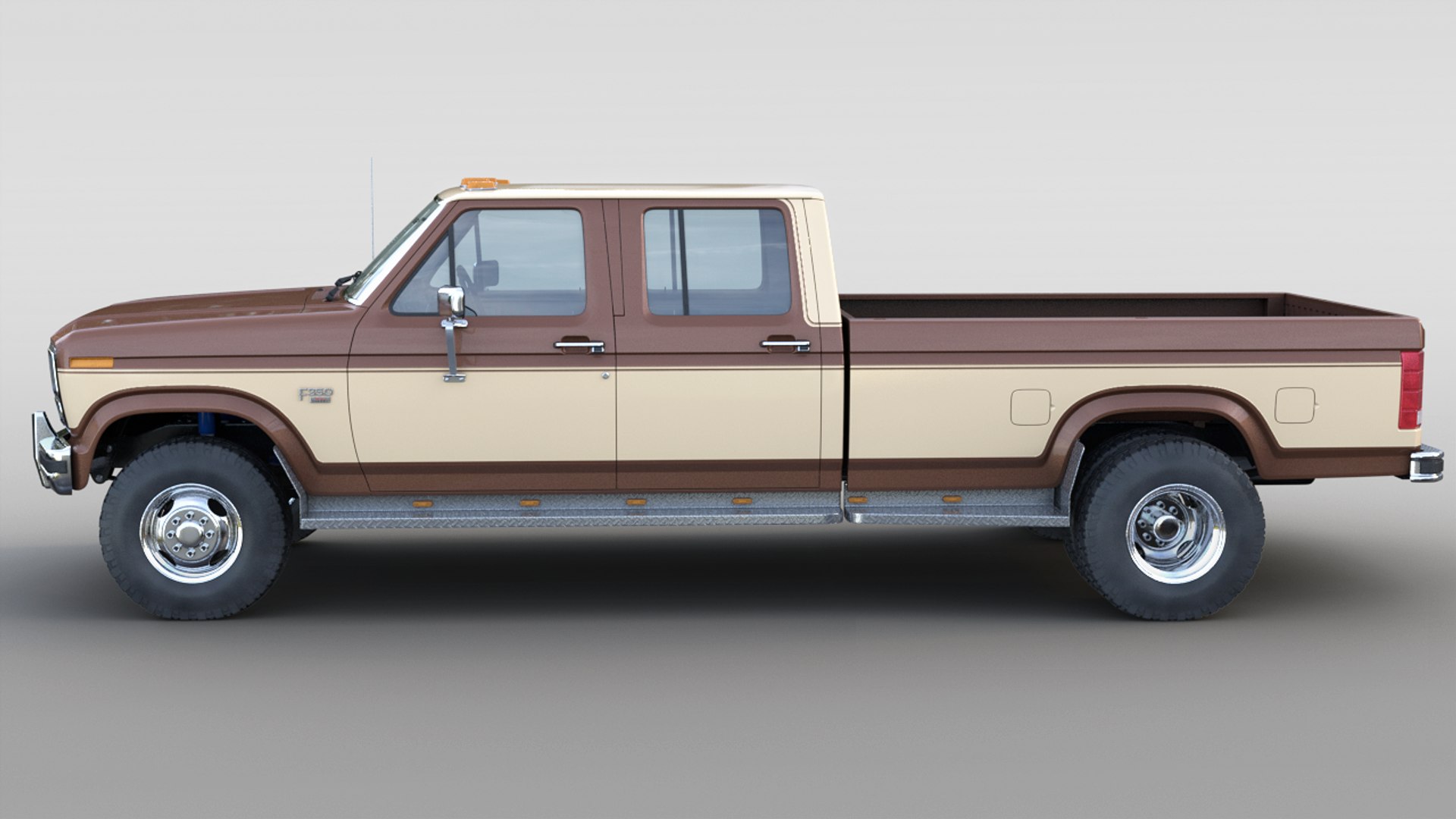 1986 f-350 crewcab dually 3D model - TurboSquid 1291755