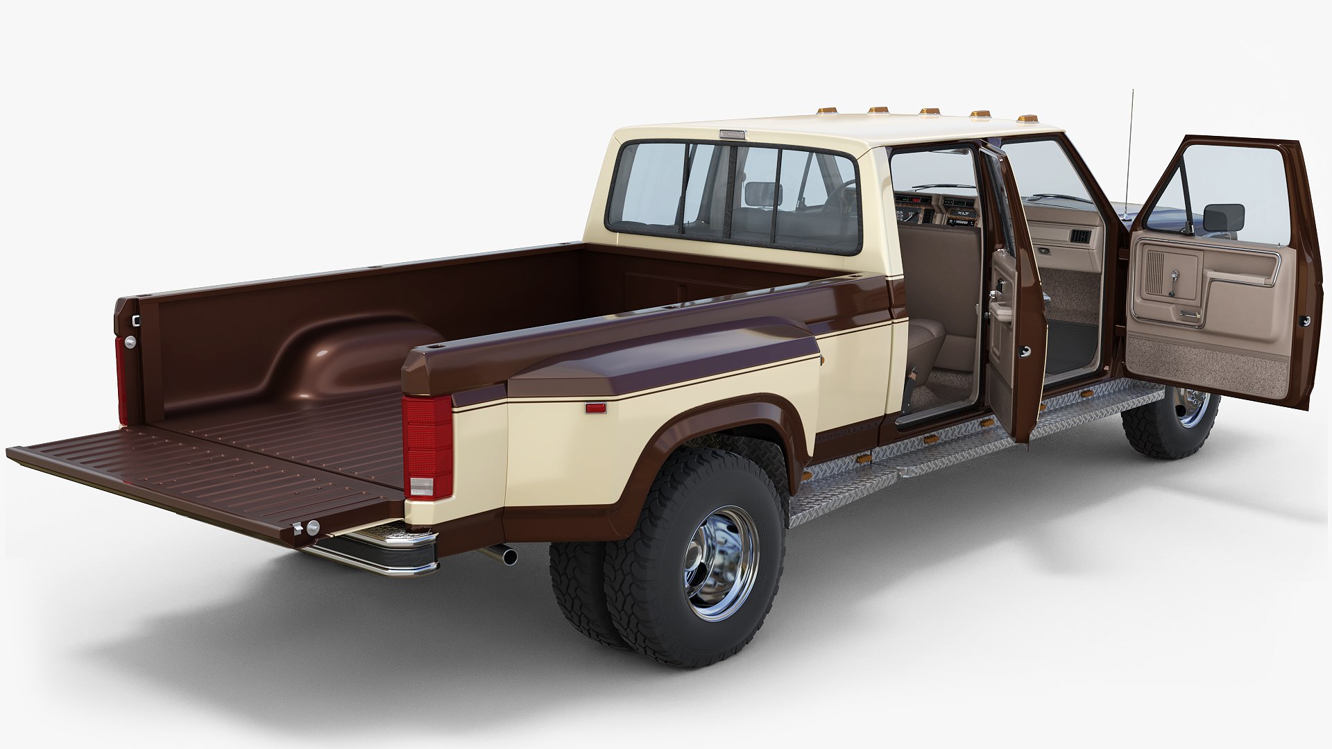 1986 f-350 crewcab dually 3D model - TurboSquid 1291755