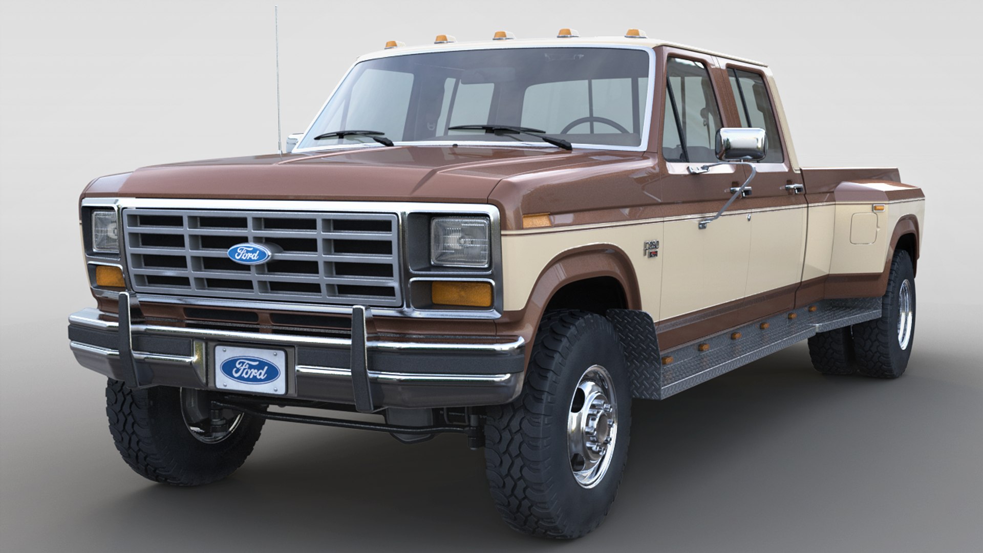 1986 f-350 crewcab dually 3D model - TurboSquid 1291755