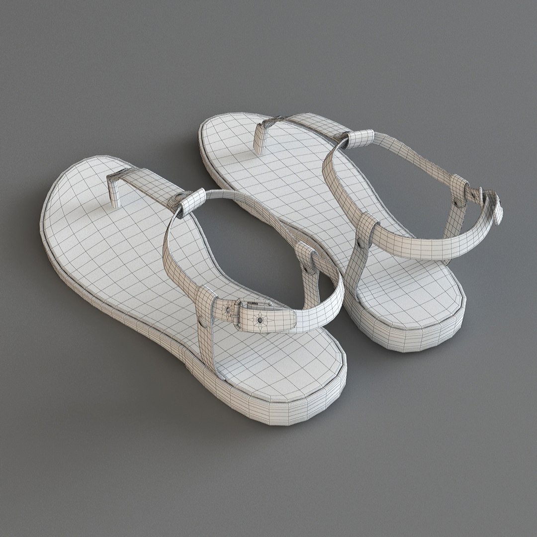 3d Model Sandals