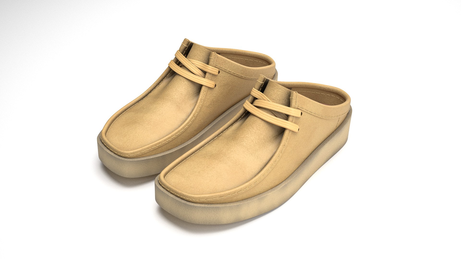 Clarks Wallabee Cup Lo Maple Suede 3D Model - TurboSquid 2308455
